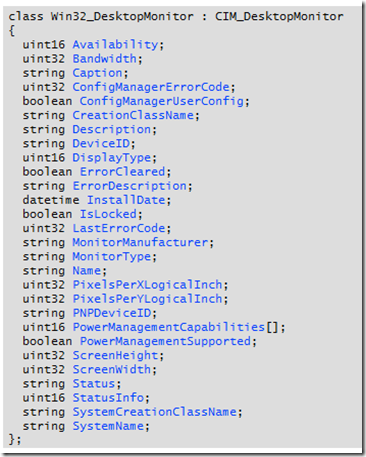 Programming Bits: Using WMI to Query Monitor Information